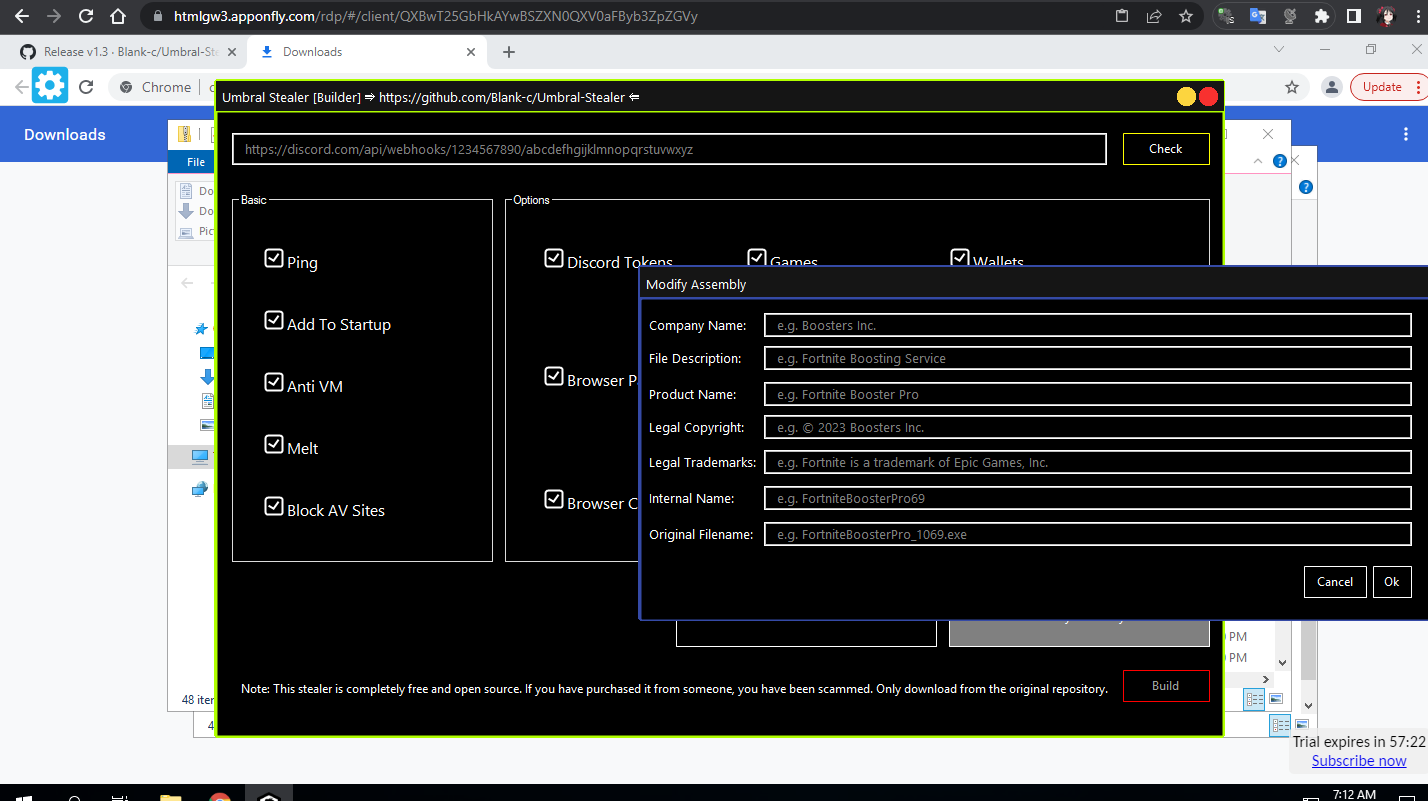 GUI not complete · Issue #17 · Blank-c/Umbral-Stealer · GitHub