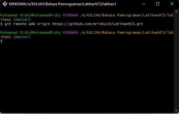 GitHub - mrizky19/LatihanVCS