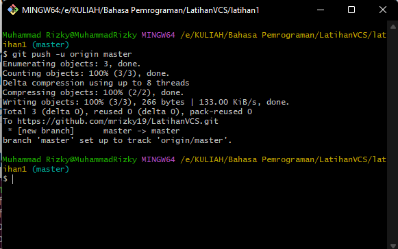 GitHub - mrizky19/LatihanVCS