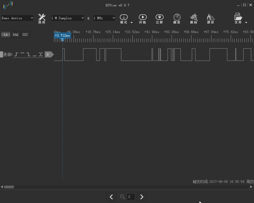 DSView 0.9.7 Win x64 search ‘C’ （rising edge/falling edge） '>' button · Issue #103 ...