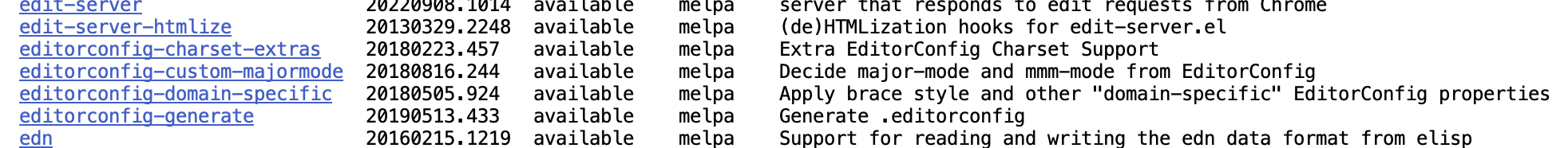 editorconfig package missing from MELPA? · Issue #284 · editorconfig/editorconfig-emacs · GitHub