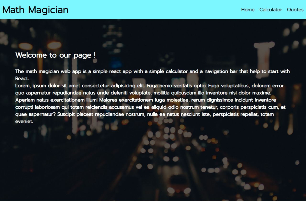 GitHub - AnicetFantomas/Math_Magicians: "Math magicians" is a website for all fans of ...