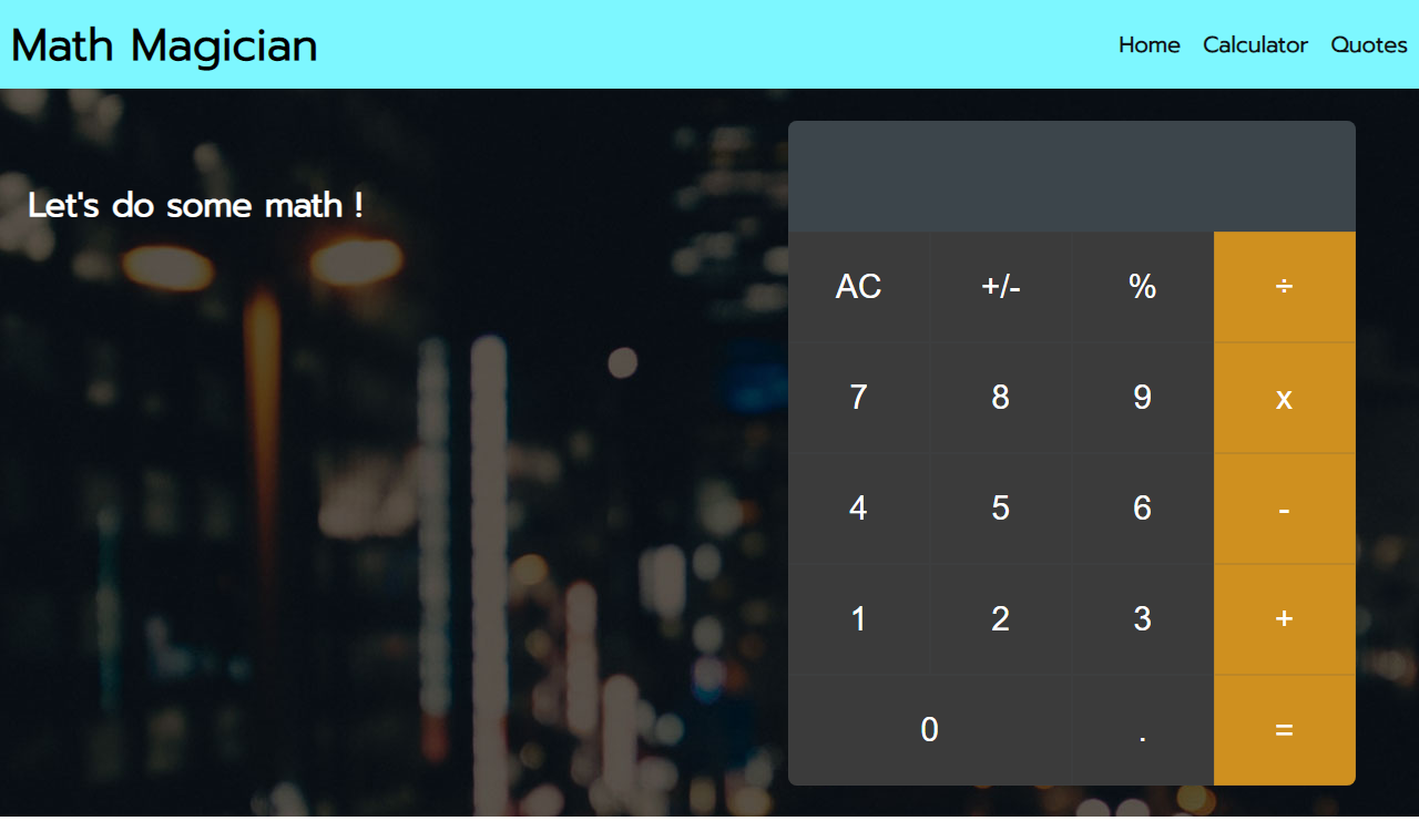 GitHub - AnicetFantomas/Math_Magicians: "Math magicians" is a website for all fans of ...