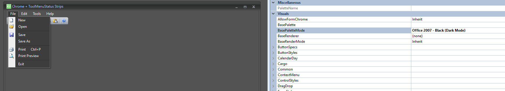 [Bug]: KryptonContextMenu: Item text unreadable with certain themes · Issue #609 · Krypton-Suite ...
