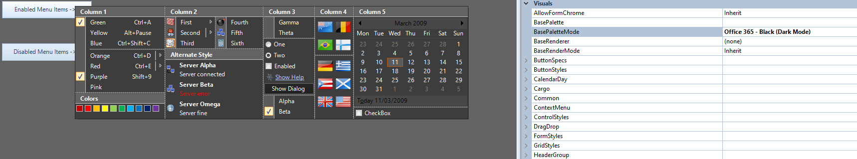 [Bug]: KryptonContextMenu: Item text unreadable with certain themes ...