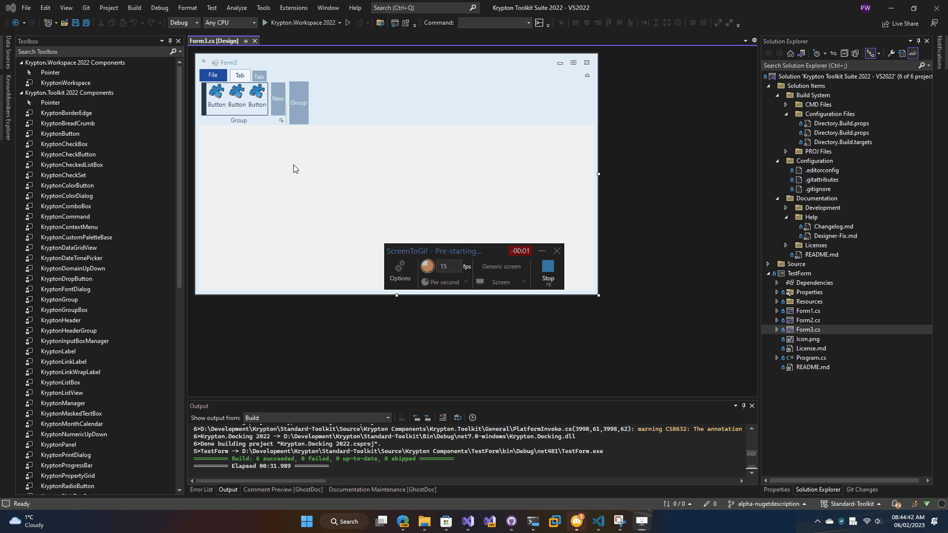 [feature Request Bug] `kryptonribbon` Designer Does Not Follow Selected Theme · Issue 938