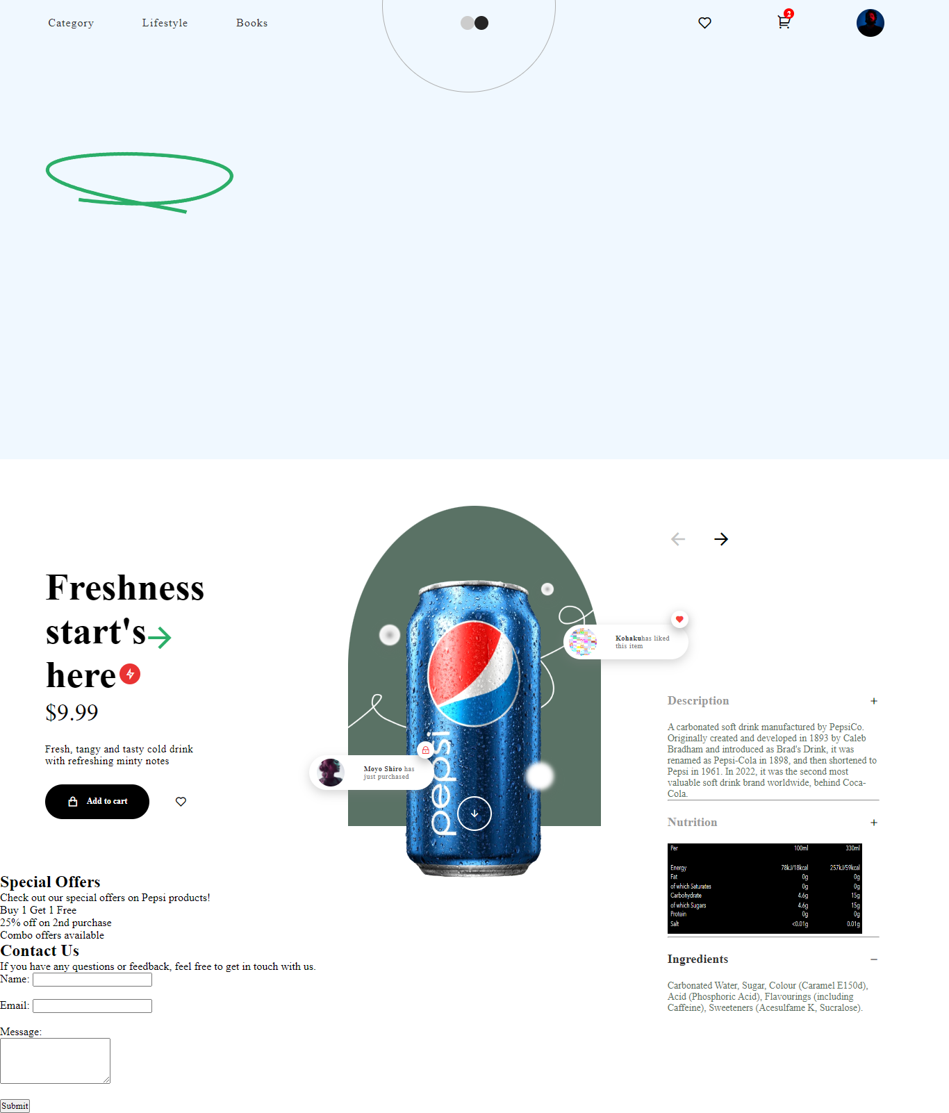 Bug: Hero Section Misalignment with Navigation Bar · Issue #7 · surajsharma14/Pepsi · GitHub