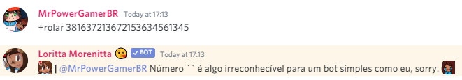 Missing Number On Roll Error If You Input A Large Number 5 Brl · Issue 2259 · Lorittabot