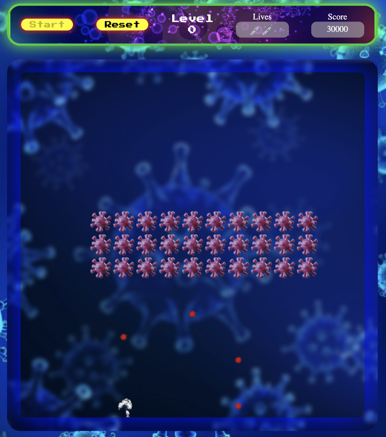 GitHub - Kumasta/SEI-Project-1-Virus-Buster: A Space Invader type game themed around killing ...