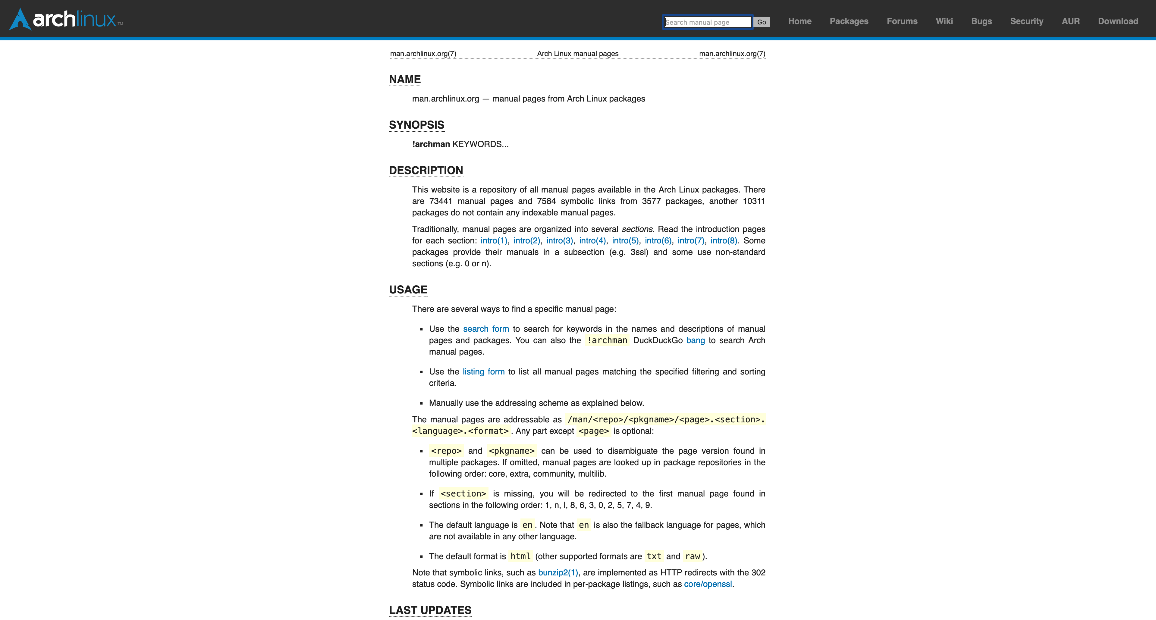 [Broken Website] man.archlinux.org (Safari only) · Issue #11544 · darkreader/darkreader · GitHub