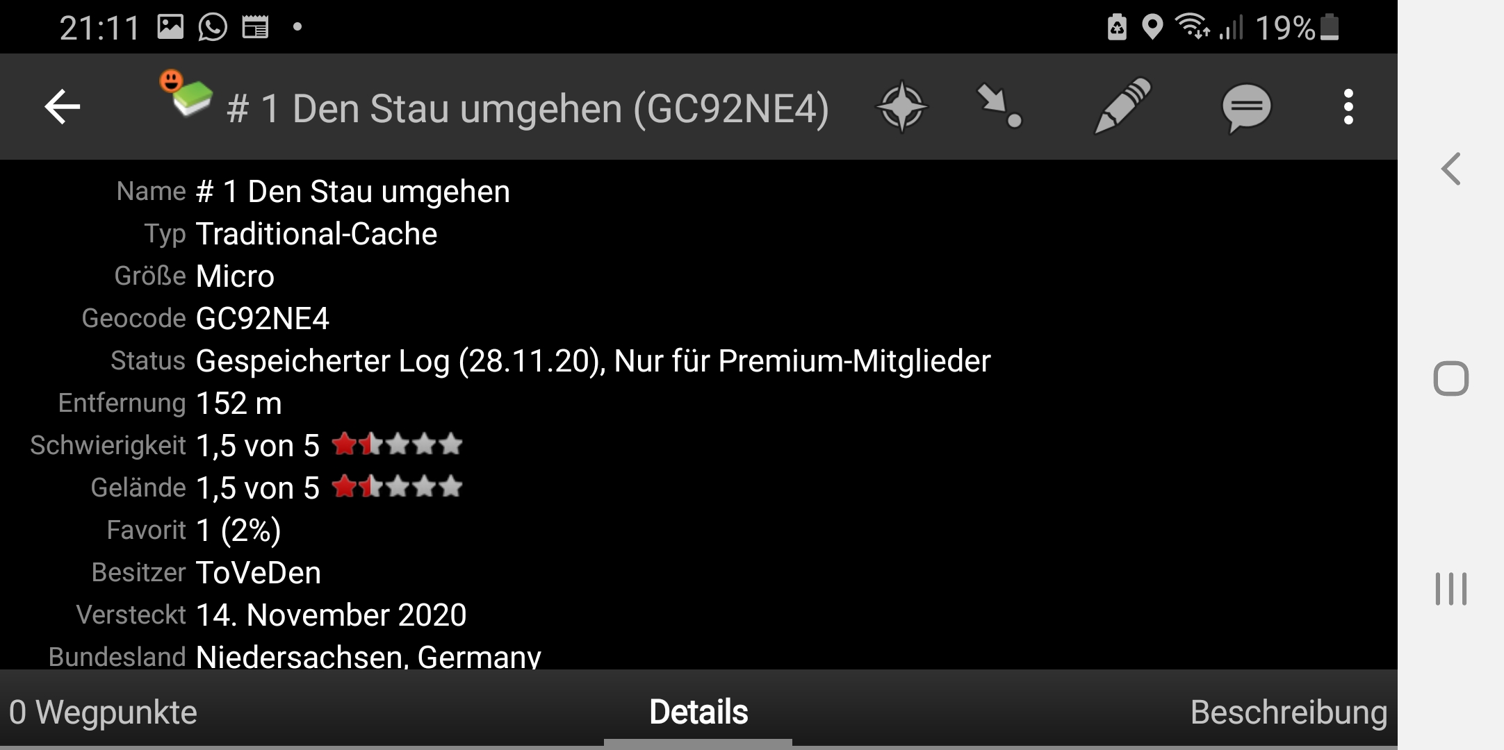 Navigation icon hidden in overflow menu · Issue #9569 · cgeo/cgeo · GitHub