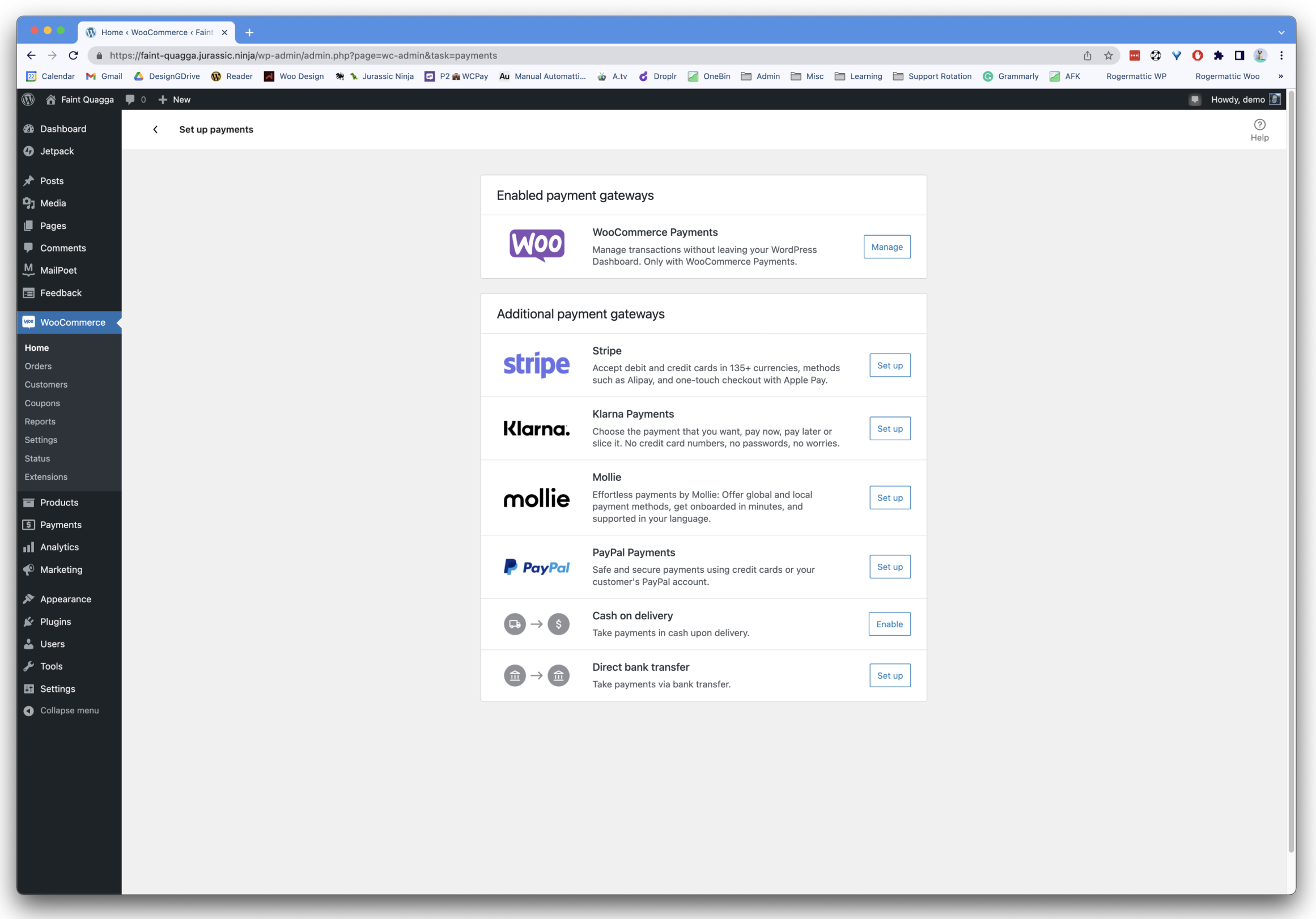 `Set up additional payments`page · Issue #33625 · woocommerce/woocommerce · GitHub