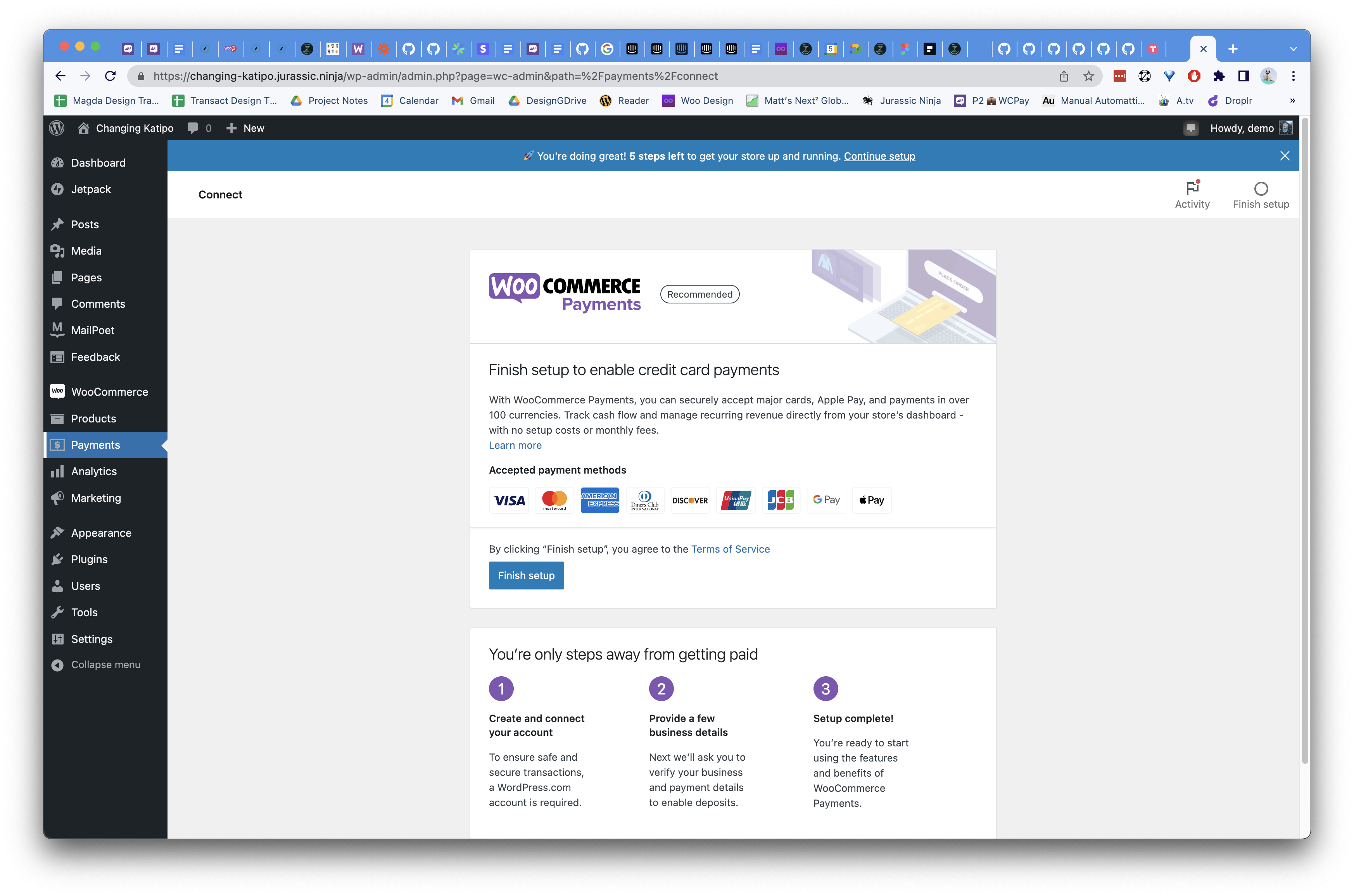 Payments Welcome Screen needs updating · Issue #33623 · woocommerce/woocommerce · GitHub