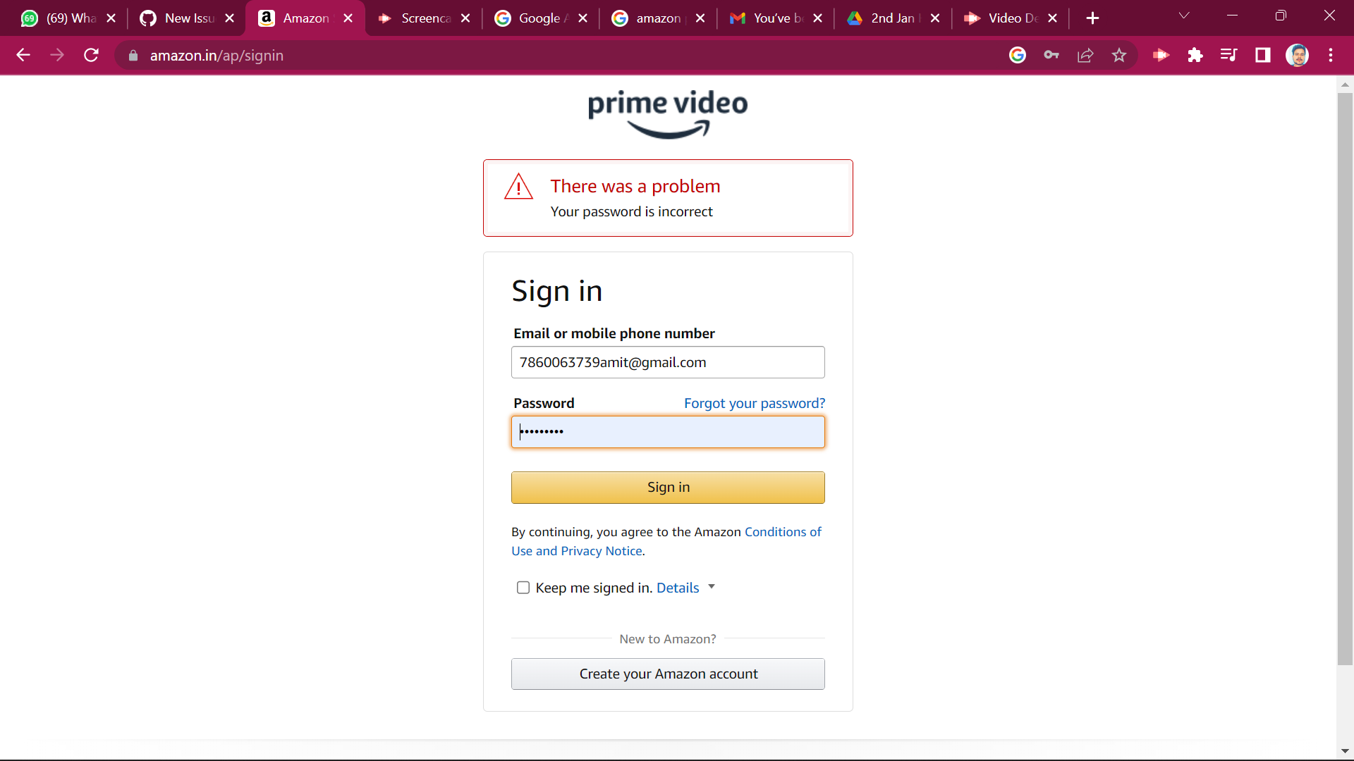 unable to login Amazon Prime Video · Issue #7 · Him104/codepanda_batch_9pm · GitHub