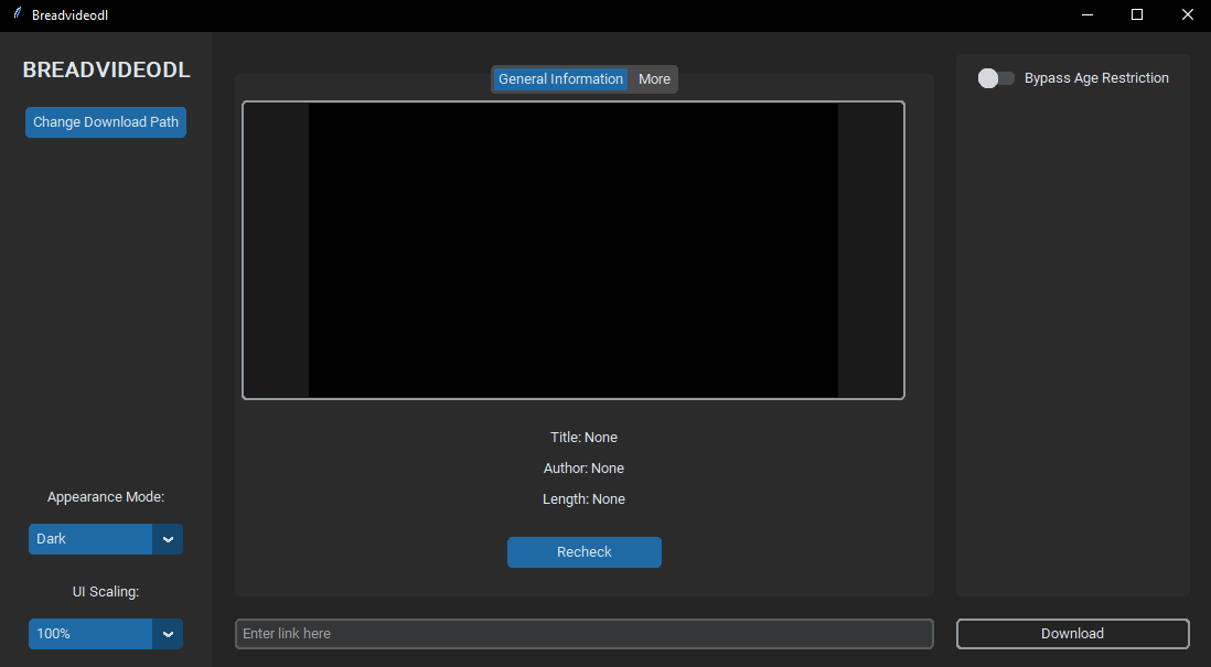 GitHub - Not-Baguette/Breadvideodl: A YT video downloader but with a UI