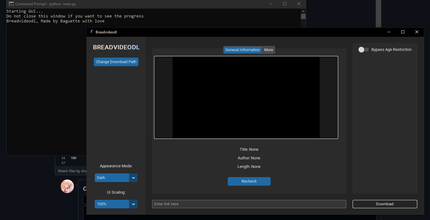 GitHub - Not-Baguette/Breadvideodl: A YT video downloader but with a UI