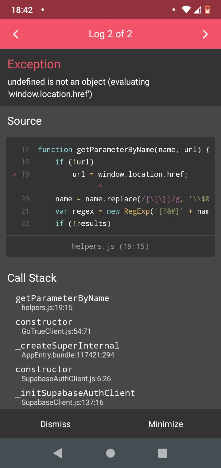 Window location href Is Undefined On React native Issue 3790 Window location href Is Undefined On React native Issue 3790