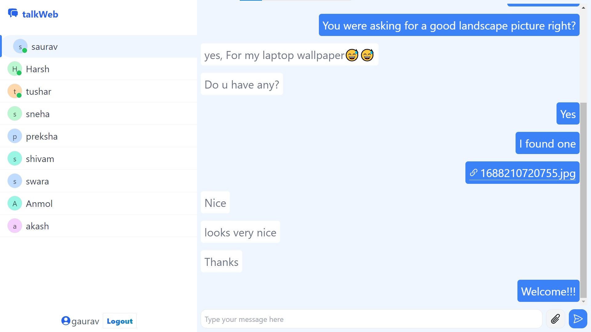 GitHub - gauravgupta1272/talkWeb: talkWeb is a MERN Stack Messaging Web Application that allows ...