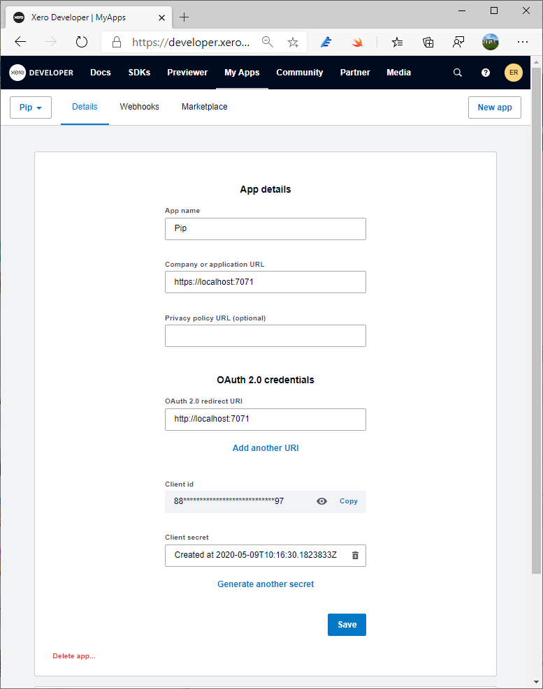 Xero Accounting Sdk Core: authentication error · Issue #176 · XeroAPI/Xero-NetStandard · GitHub