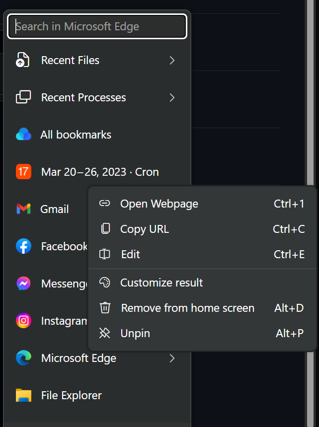 Quick menu bug: Freeze when hover to "Customize result" · Issue #861 · adirh3/Fluent-Search · GitHub