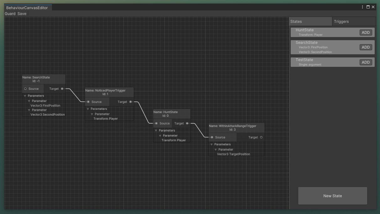 GitHub - Maksym-Nashyba/BehaviourCanvas: Editor tool for visual editing of satate machines