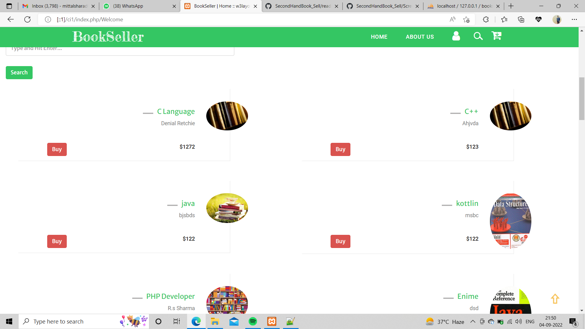 GitHub - itsmittal02/Secondhand_Book_Sell: SecondHandBook_SELL like Ecommerce Website This is ...