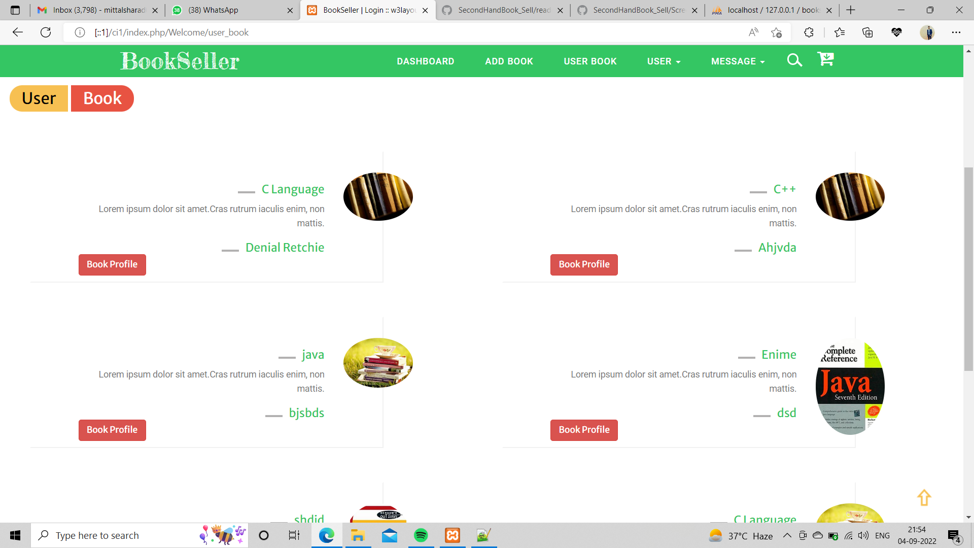 GitHub - itsmittal02/Secondhand_Book_Sell: SecondHandBook_SELL like Ecommerce Website This is ...