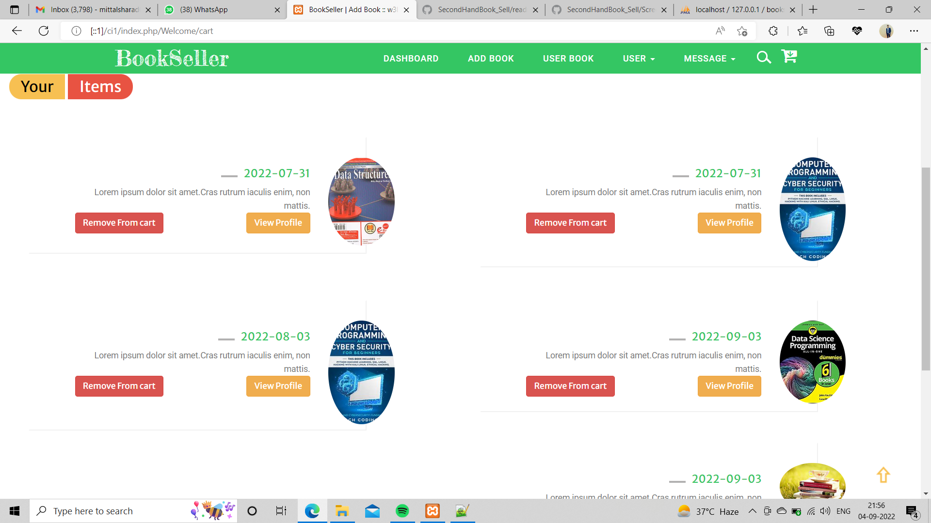 GitHub - itsmittal02/Secondhand_Book_Sell: SecondHandBook_SELL like Ecommerce Website This is ...