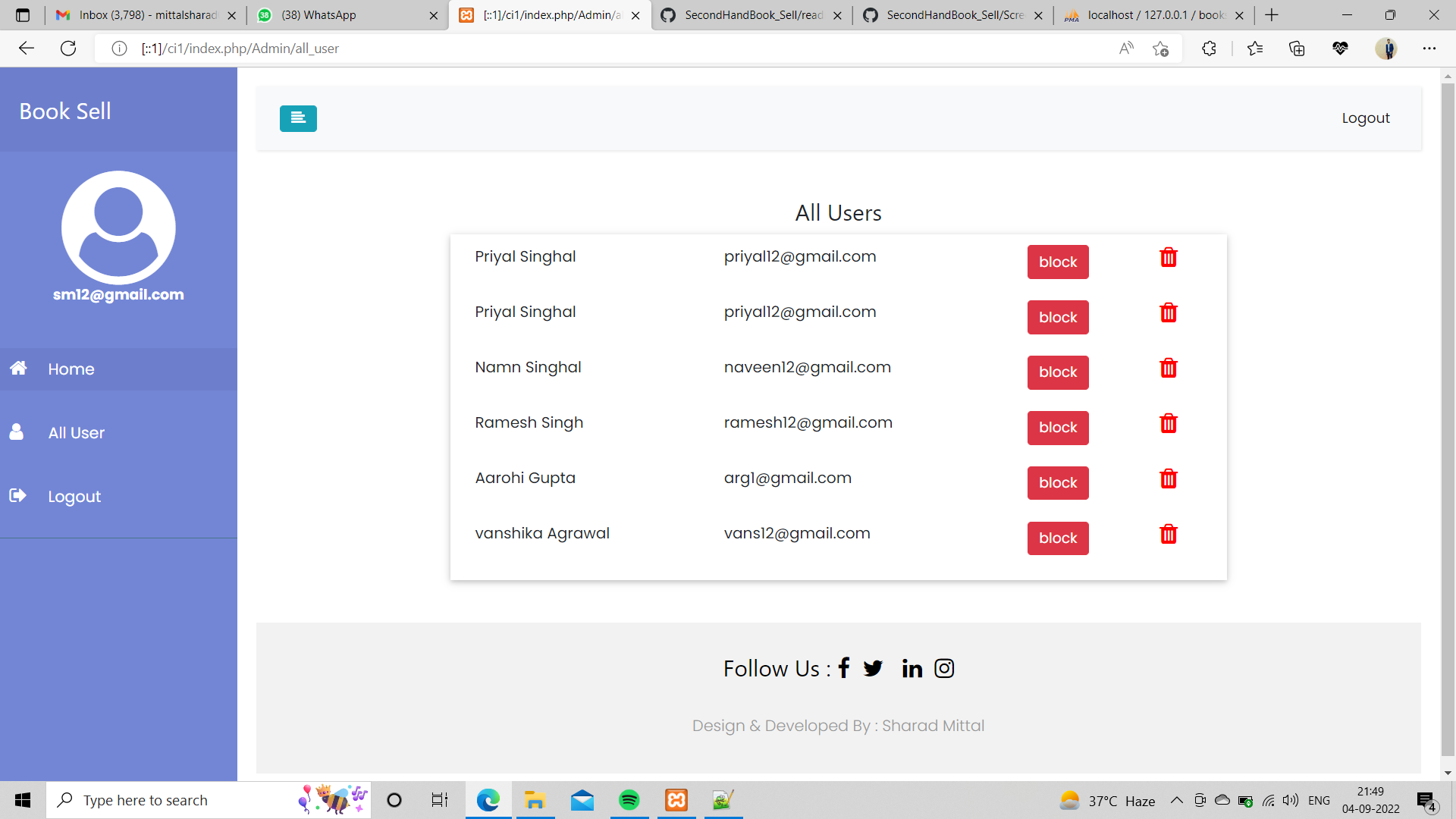 GitHub - itsmittal02/Secondhand_Book_Sell: SecondHandBook_SELL like Ecommerce Website This is ...