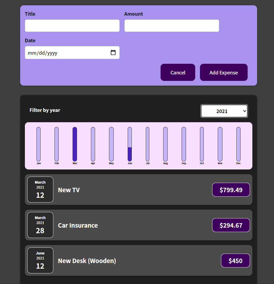 GitHub - yueximo/expense-tracker: A simple expense tracker that allows ...