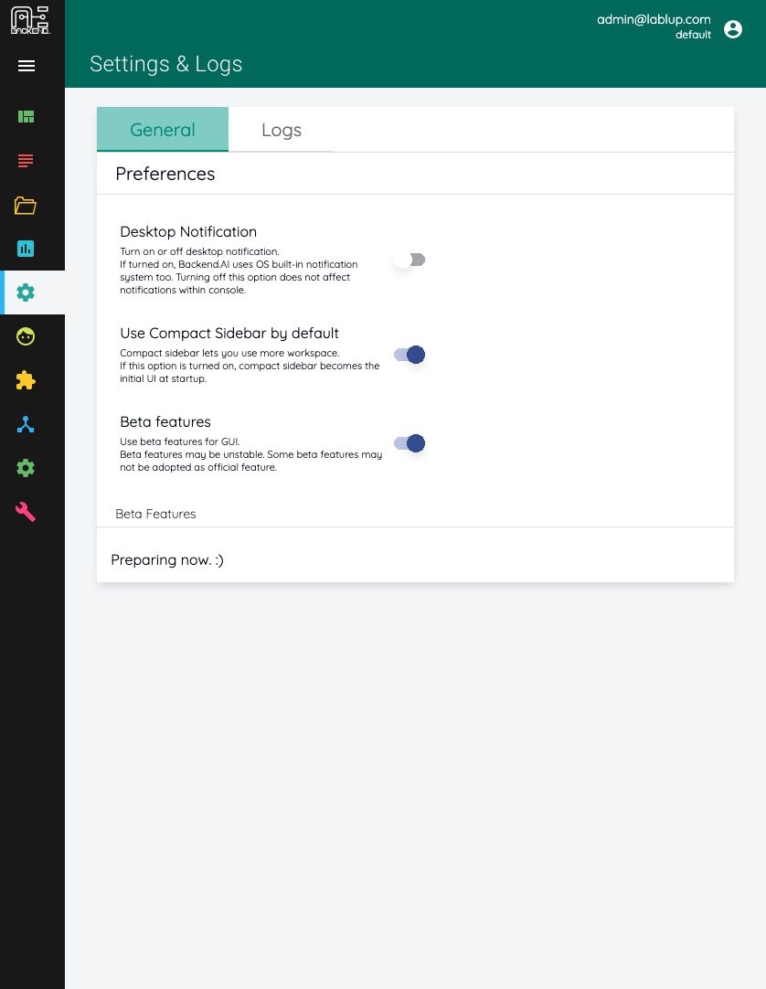 Cannot logout on settings / log page · Issue #399 · lablup/backend.ai-webui · GitHub