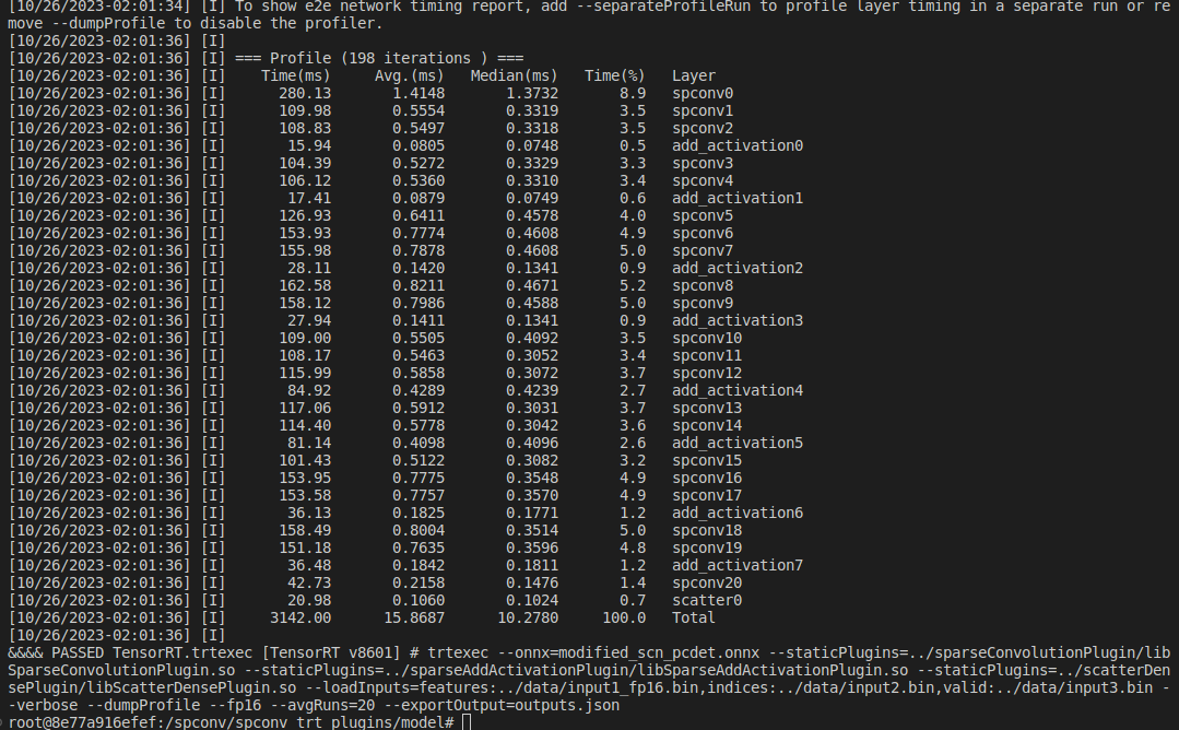 the first spconv node gives an abnormal latency when I try to deploy on tensor-rt · Issue #652 ...