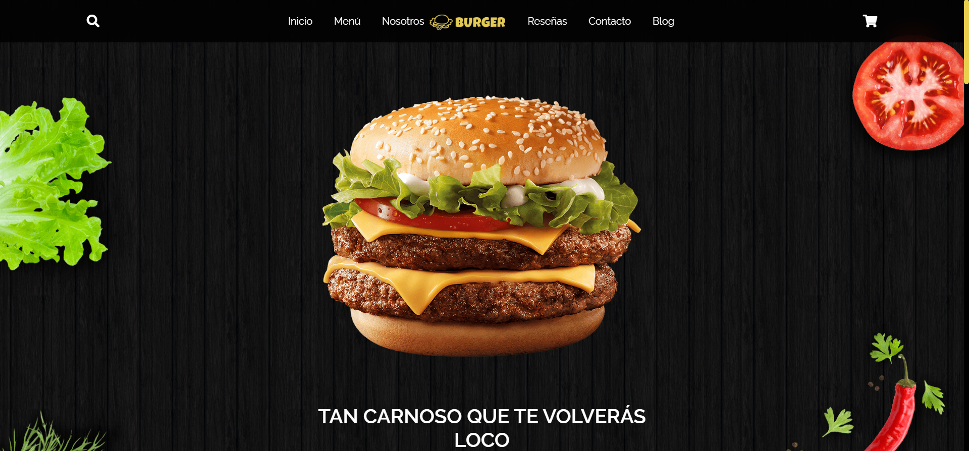 GitHub - lorenzo-mm/Burger-Website: Pagina de Hamburguesas creada con ...