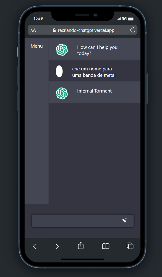 GitHub - Andresa-Alves-Ribeiro/recriando-chatgpt: O objetivo deste ...