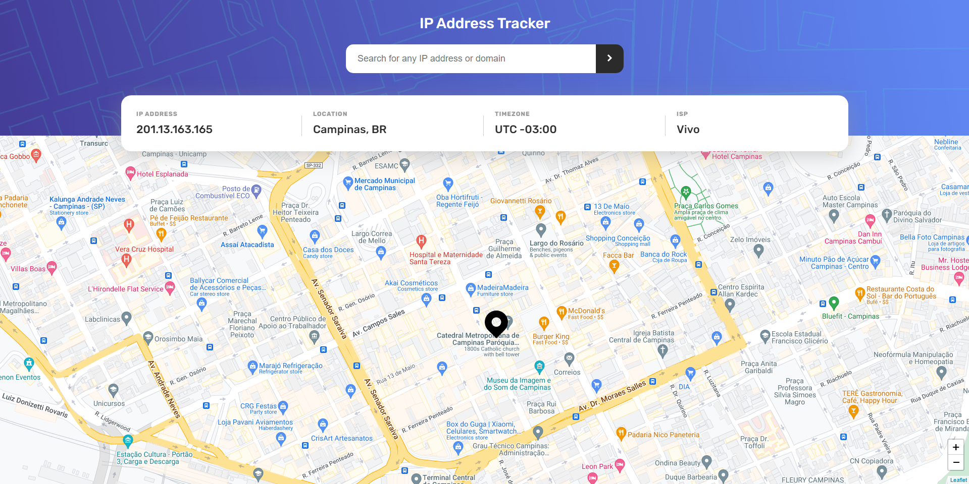 GitHub - Andresa-Alves-Ribeiro/ip-tracker: Este repositório consiste em uma landing page que ...