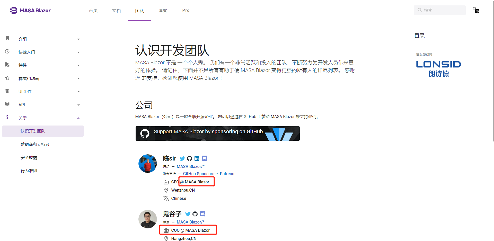 Team, company and position errors · Issue #160 · masastack/MASA.Blazor · GitHub