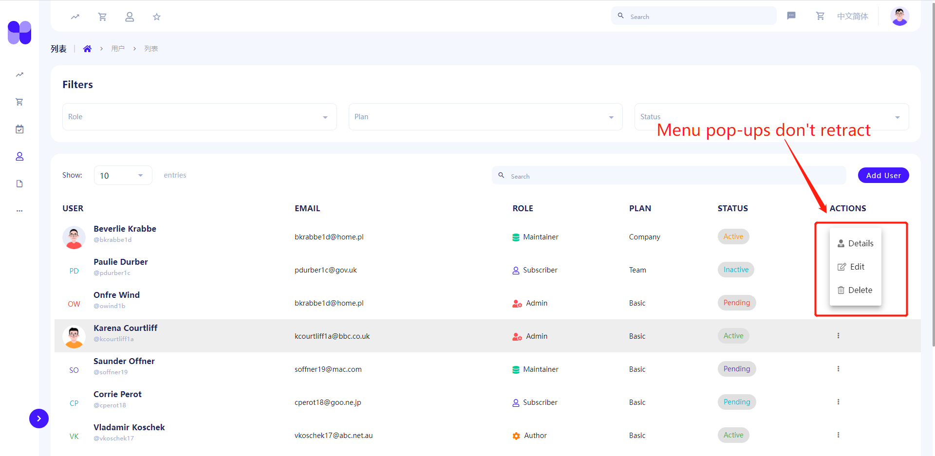 Menu pop-ups don't retract · Issue #88 · masastack/MASA.Blazor.Pro · GitHub