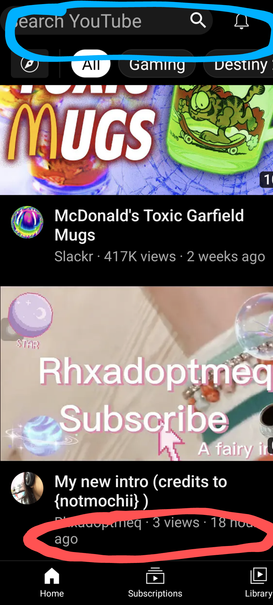 feat(YouTube): Move the search bar and notification button region to the bottom of the screen ...