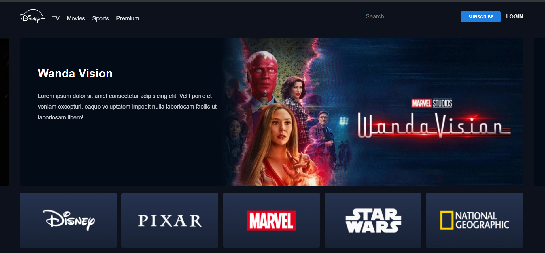 GitHub - VirendraPalekar2002/Disney-Hotstar-Clone: This is a clone of Disney+ Hotstar landing ...