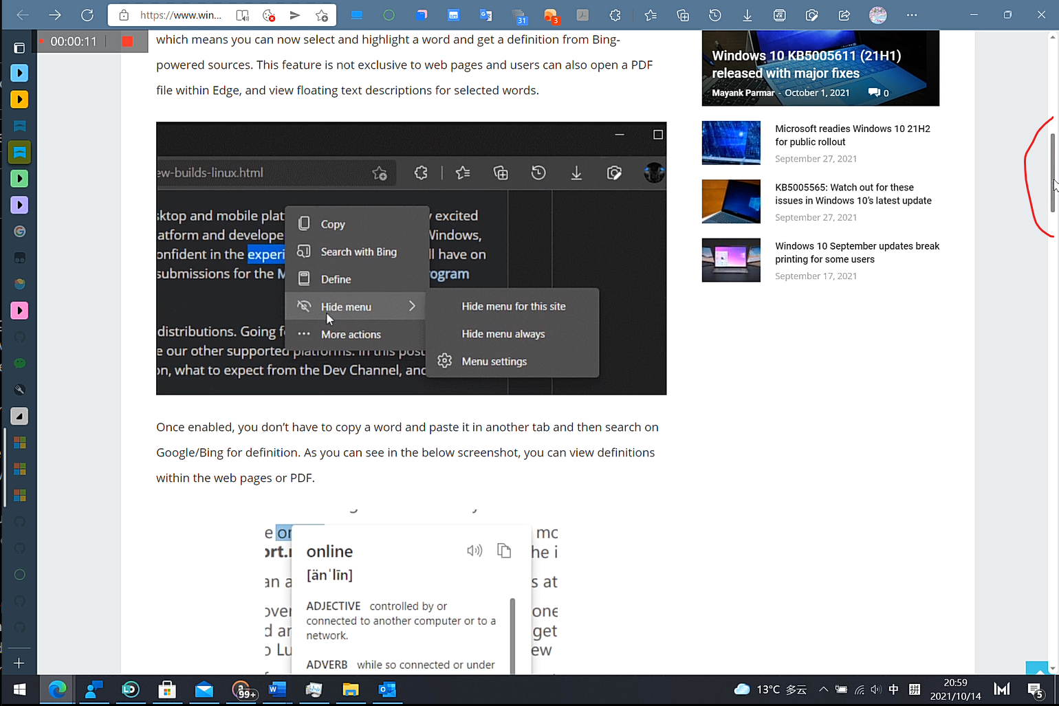 [Edge cannot display the Windows Style Overlay Scrollbar] · Issue #7475 · darkreader/darkreader ...