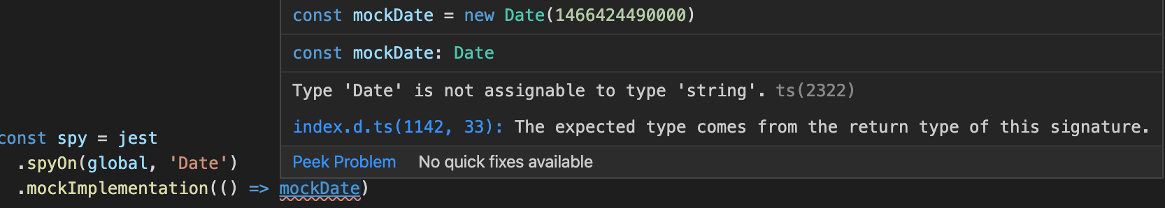 [@types/jest] Wrong type for jest. spyOn · Issue #42067 · DefinitelyTyped/DefinitelyTyped · GitHub