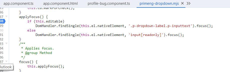 applyFocus() method is working only when dropdown is editable. · Issue #14051 · primefaces ...