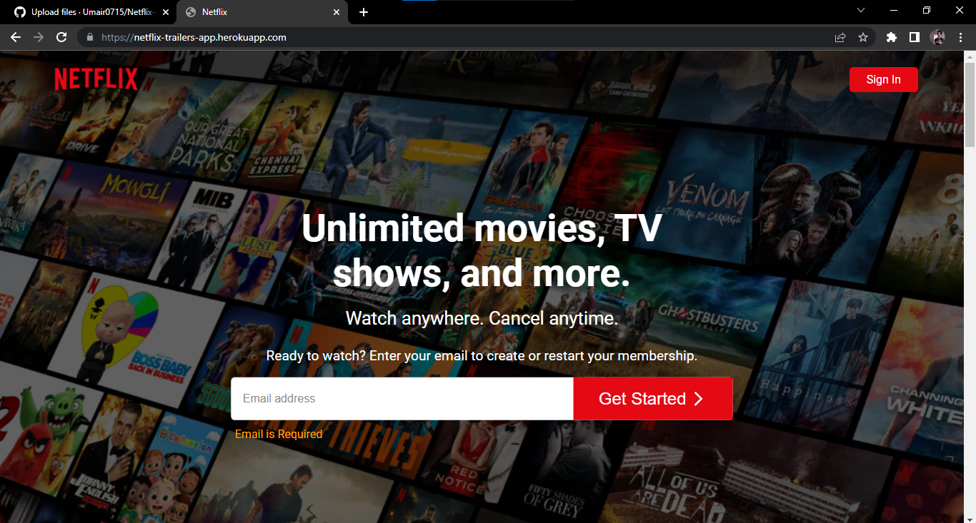 GitHub - Umair0715/Netflix-clone