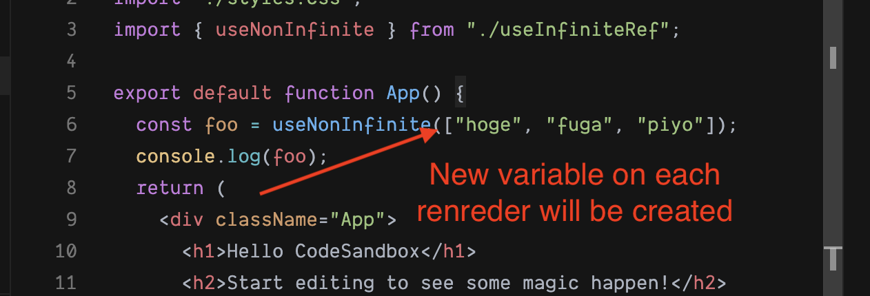Bug: Infinite loop when following the instructions of Exhaustive Deps ...