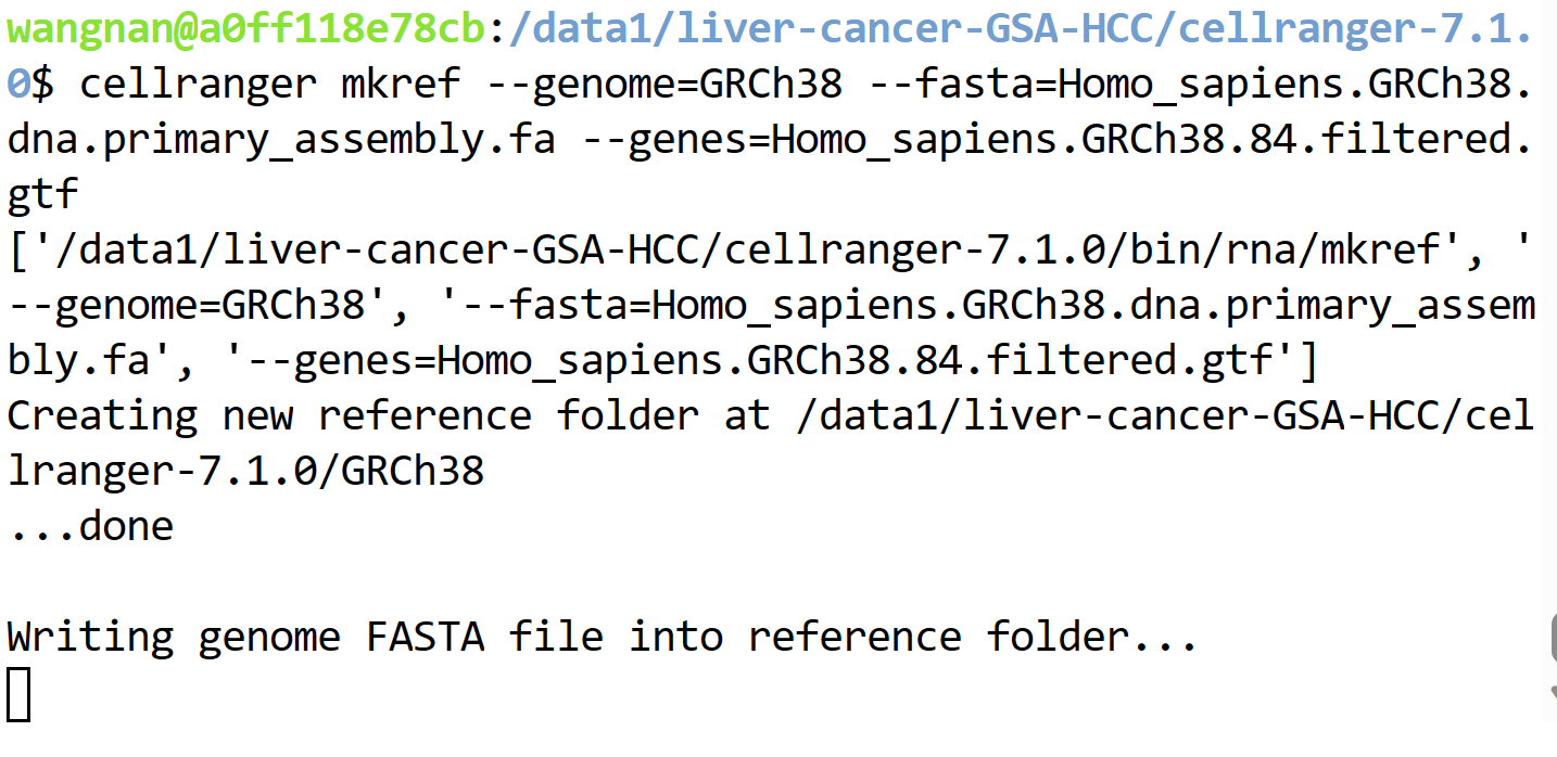 error: The subcommand 'mkref --genome=GRCh38' wasn't recognized Did you mean 'mkref'? If you ...