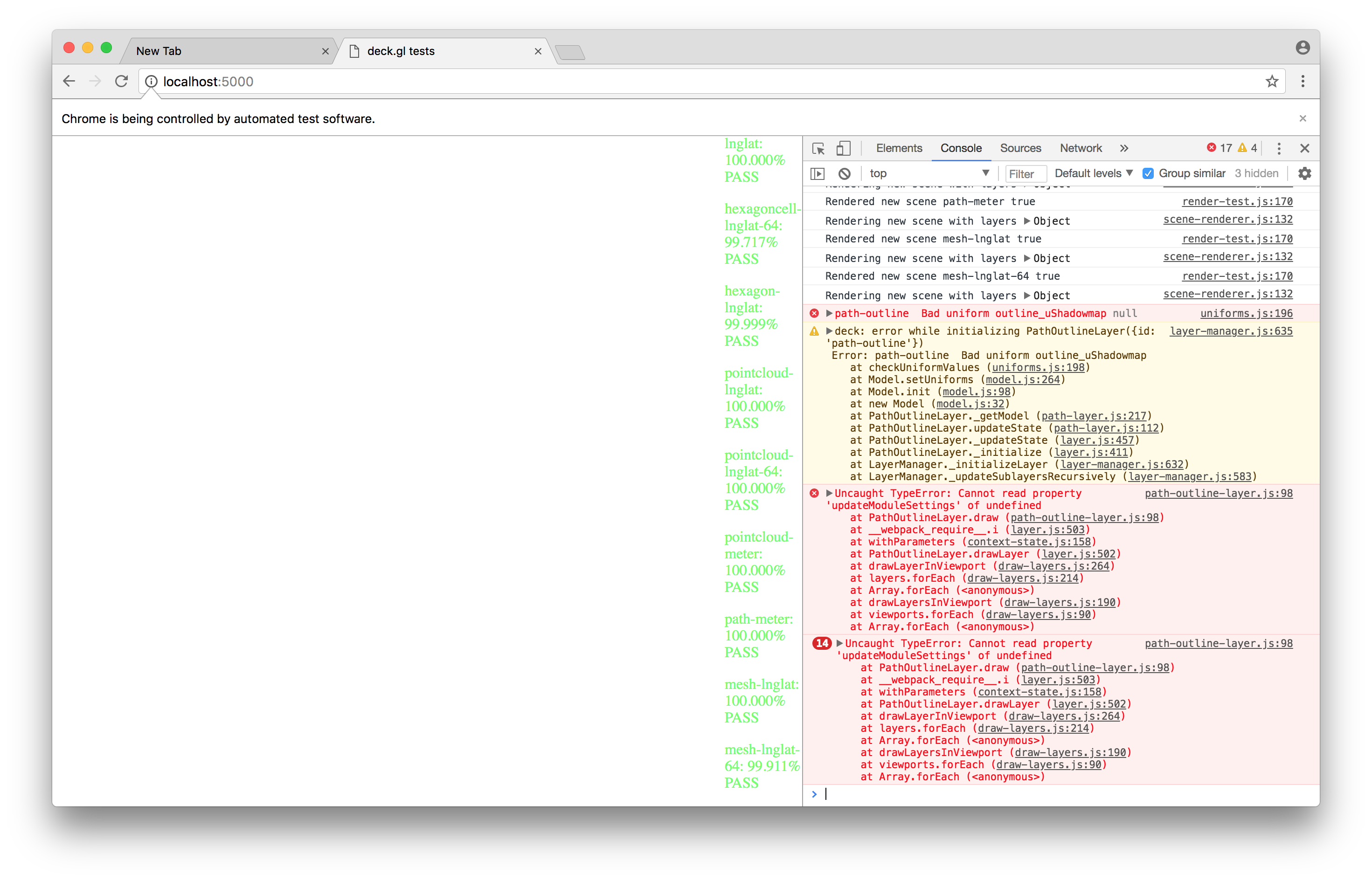 Deck Gl Render Tests Fail With Latest Luma Gl Build · Issue 470 · Visgl Luma Gl · Github