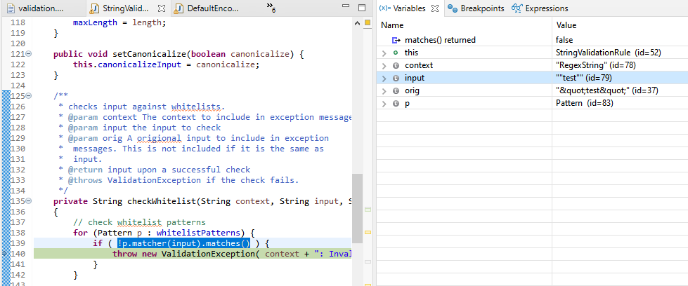 Possible Bug In Stringvalidationrule Getvalid With Canonicalize · Issue 588 · Esapi Esapi Java