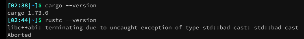[Bug]: rust 1.73 is broken · Issue #18379 · termux/termux-packages · GitHub
