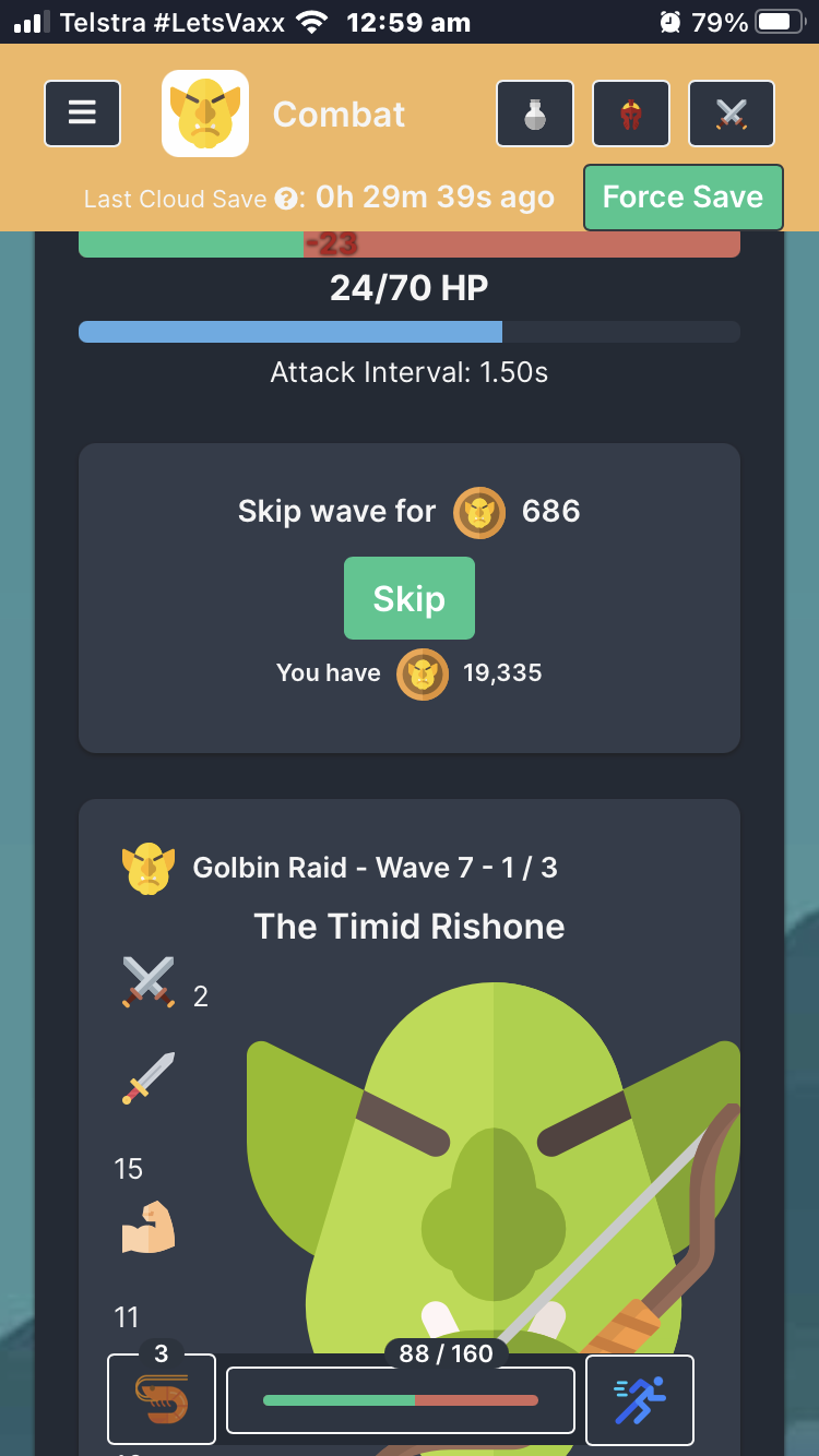[Bug]: Goblin Raids progression fast action bar missing · Issue #1801 · MelvorIdle/melvoridle ...