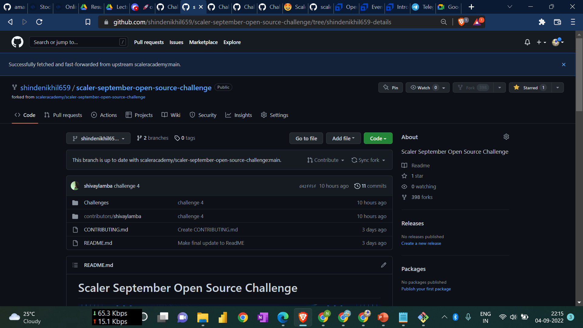 Challenge 1, 2, 3, & 4 · Issue #222 · scaleracademy/scaler-september-open-source-challenge-2022 ...